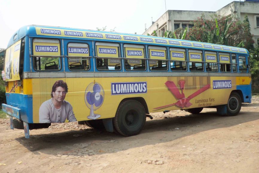 Side Panels AC Bus Advertising Company in Varanasi | MyHoardings