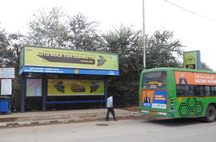 Bus Shelter Branding in Hebbal Kempapura Bus Stop Bengaluru