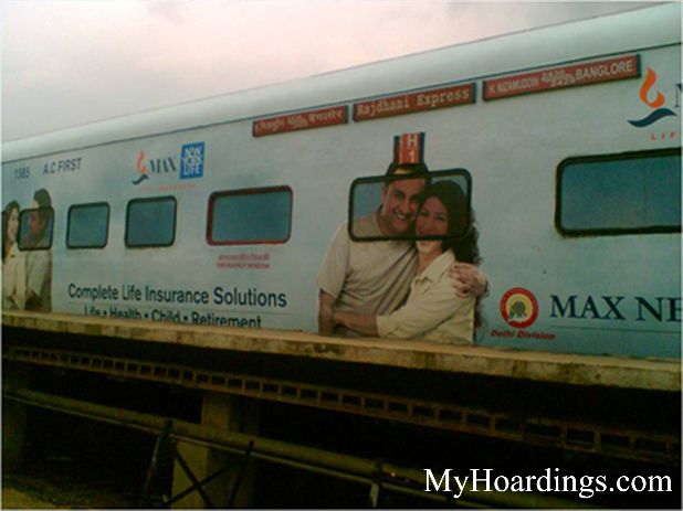 Advertising on Trains Vinyl Wrap on Pune Amravati Express
