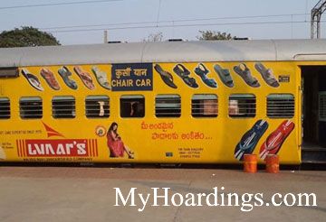 Train Wrap Advertising Vinyl Wrap on Pune Garibrath Express